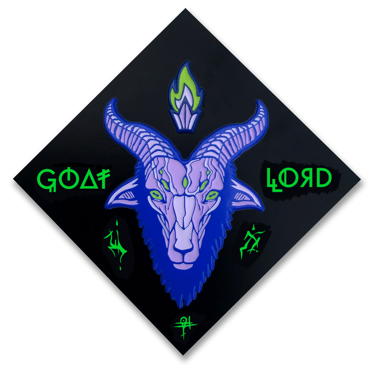 Goat Lord - 2 Pin Set - Glows in Dark! – Dave Correia Art